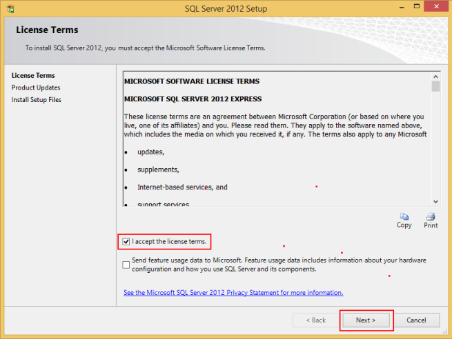 sql server 2012